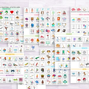 Daily Activity and Chore Chart for Kids - Kids Visual Schedule ...