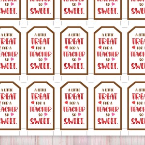Teacher Appreciation Printables - A Little Treat for a Teacher so Sweet ...