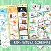Kids Visual Schedule - Daily Routine Activity Cards and Chore Chart for ...