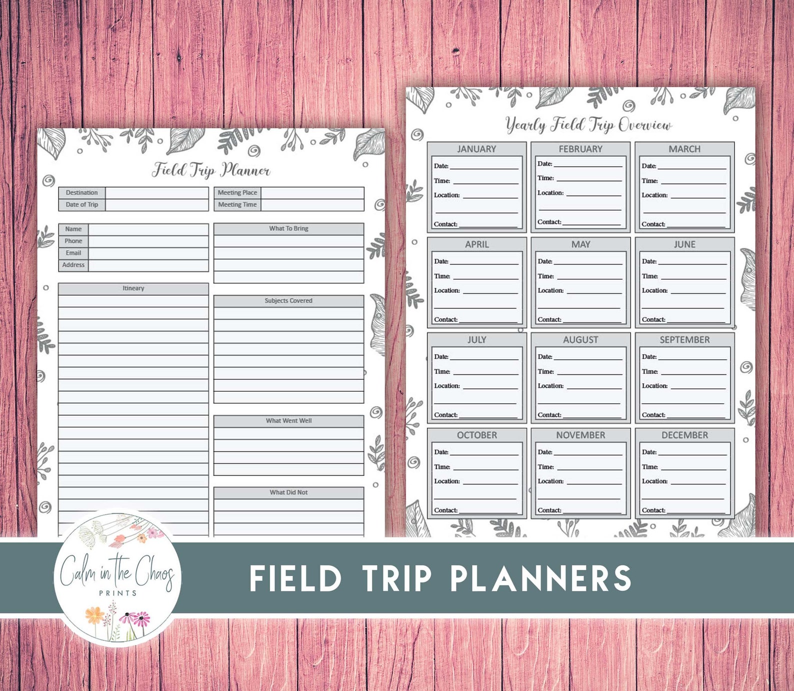 Homeschool Planner Bundle Home School Teacher Planner | Etsy