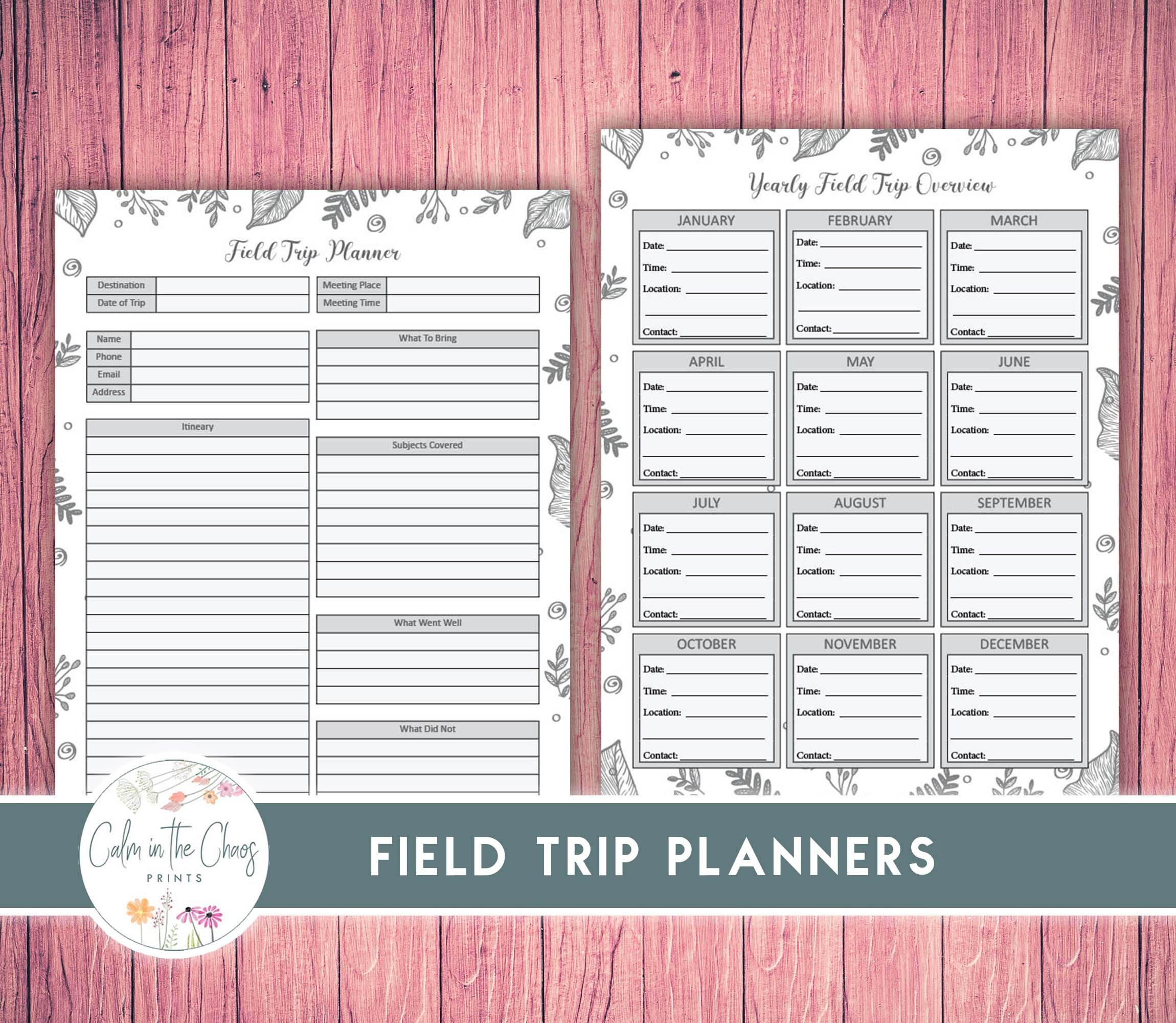 Homeschool Planner Bundle - Home School Teacher Planner - Student ...