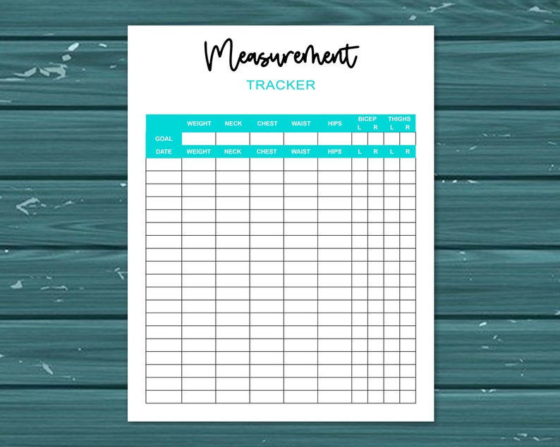 Fitness Planner Printable Bundle Health Tracker Planner - Etsy