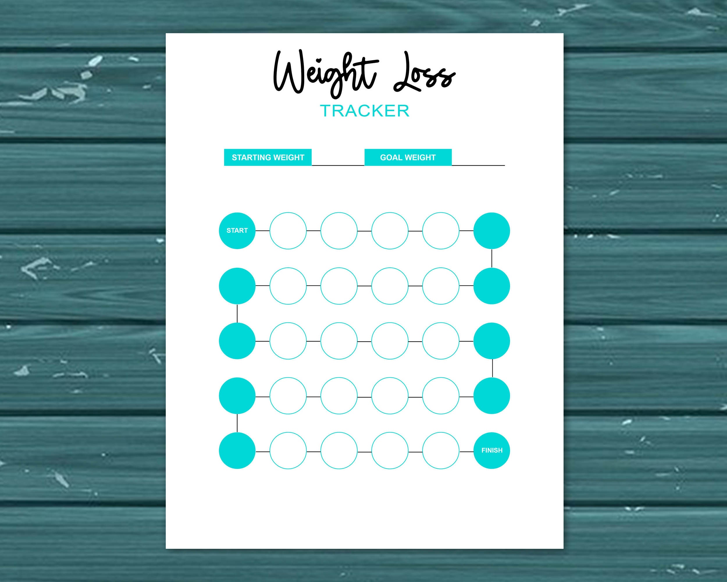 Fitness Planner Printable Bundle Health Tracker Planner - Etsy