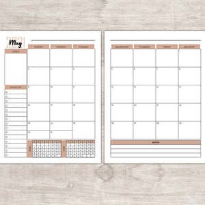 2021 Planner - Daily Weekly Monthly Planner Printable - Sophisticated ...