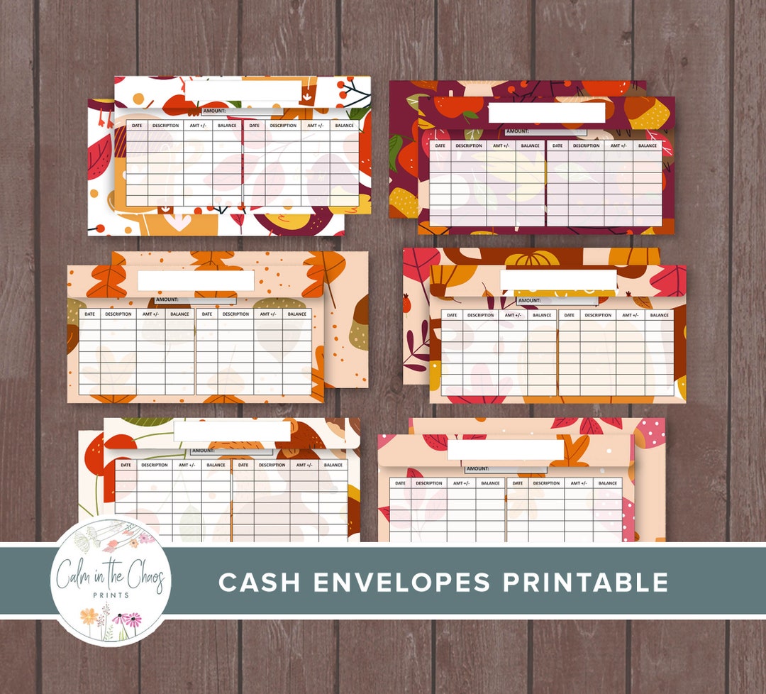 Cash Envelope Printable - Cash Envelope System With Budget Envelopes ...