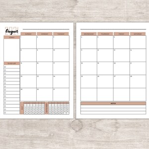 2021 Planner - Daily Weekly Monthly Planner Printable - Sophisticated ...