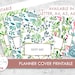 Planner Cover Printable - Beautiful Floral and Leaves Design - Editable ...