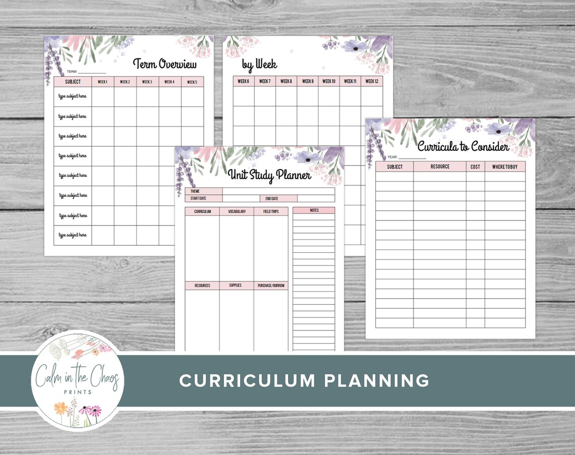 Homeschool Planner Bundle Editable and Printable Home School | Etsy
