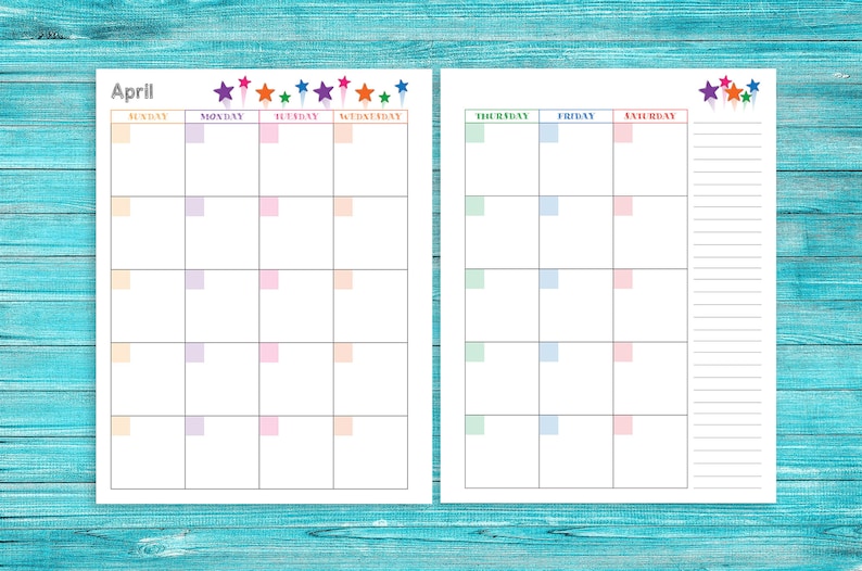 Homeschool Planner - Undated Monthly Calendar for Planning Out Your ...