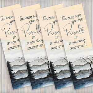 Printable Bookmarks - Motivational Saying on Colorful and Beautiful ...