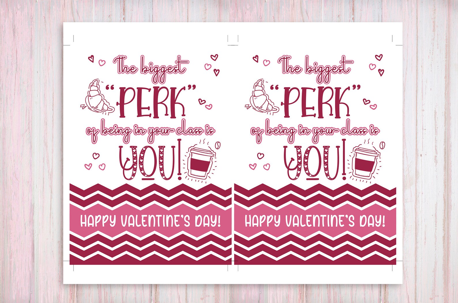 Teacher Valentines Day Card Teacher Appreciation Coffee Gift Card ...