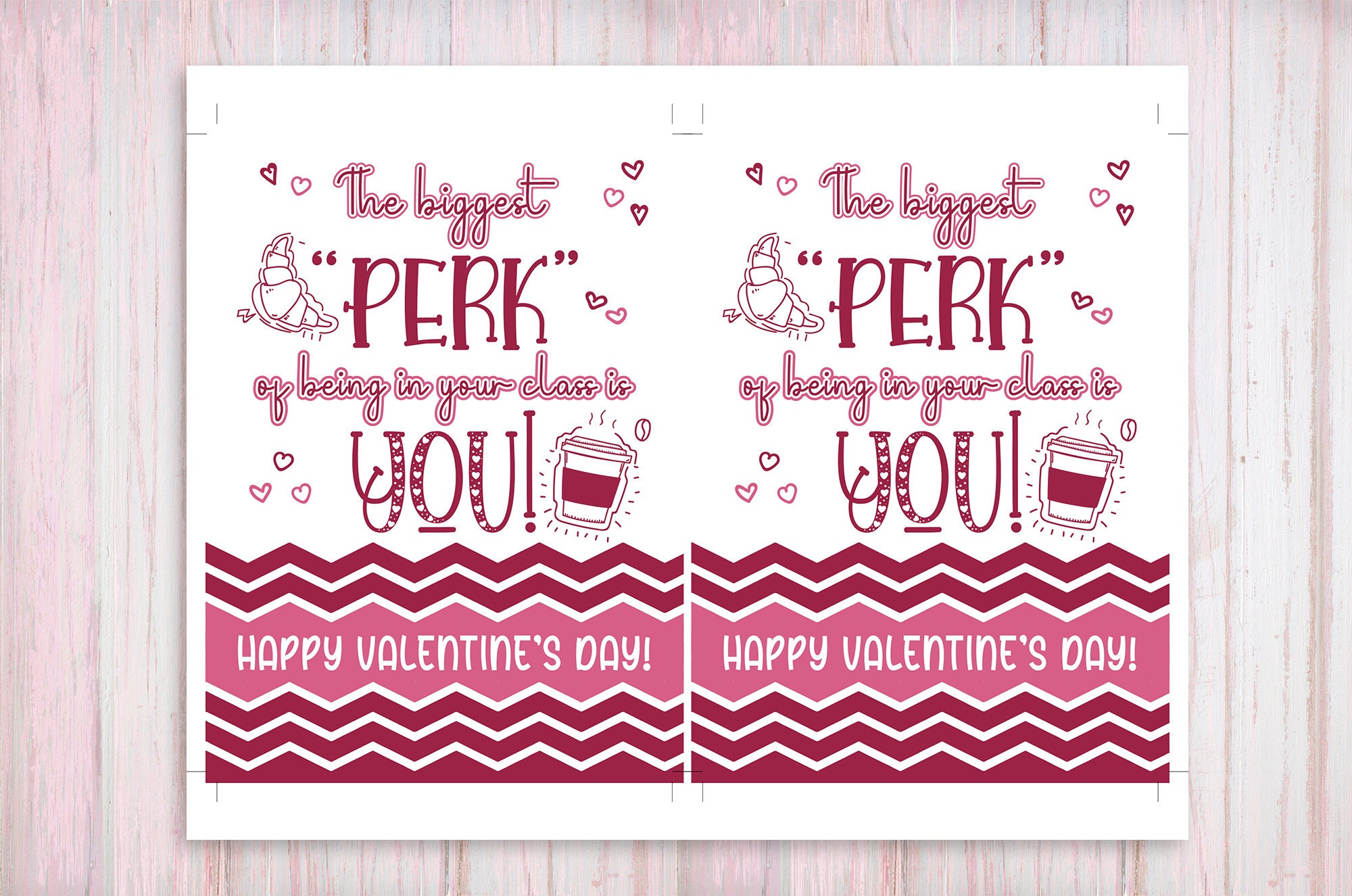 Teacher Valentines Day Card Teacher Appreciation Coffee Gift Card ...