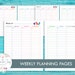 Weekly Lesson Planner Pages for 4, 6, or 8 Subject Areas or Children ...