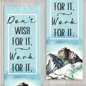 Printable Bookmarks - Motivational Saying on Colorful and Beautiful ...