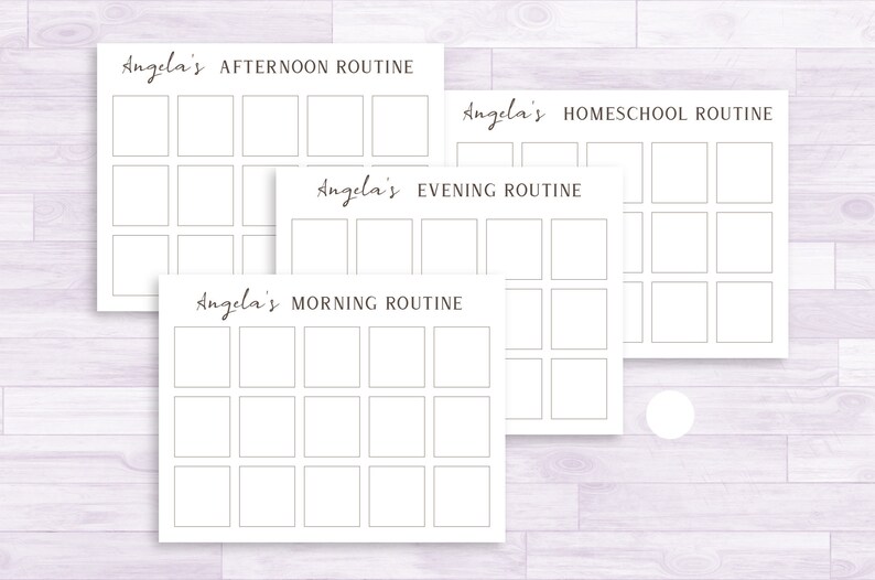 Daily Activity and Chore Chart for Kids Kids Visual Schedule Routine ...