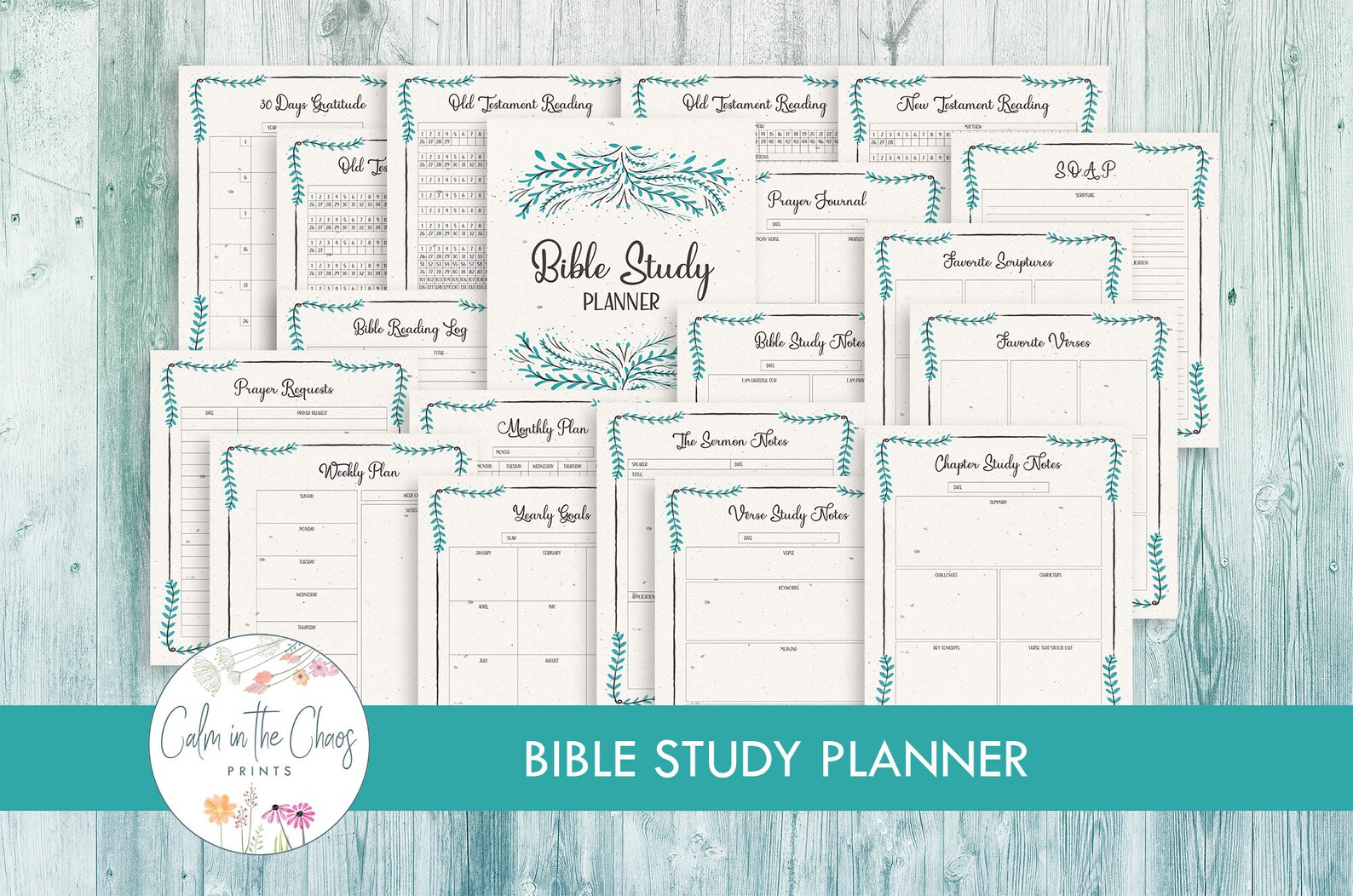 Bible Study Printable Christian Planner With Bible - Etsy