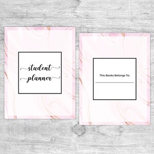 Student Planner Printable - Academic Planner - College or University ...