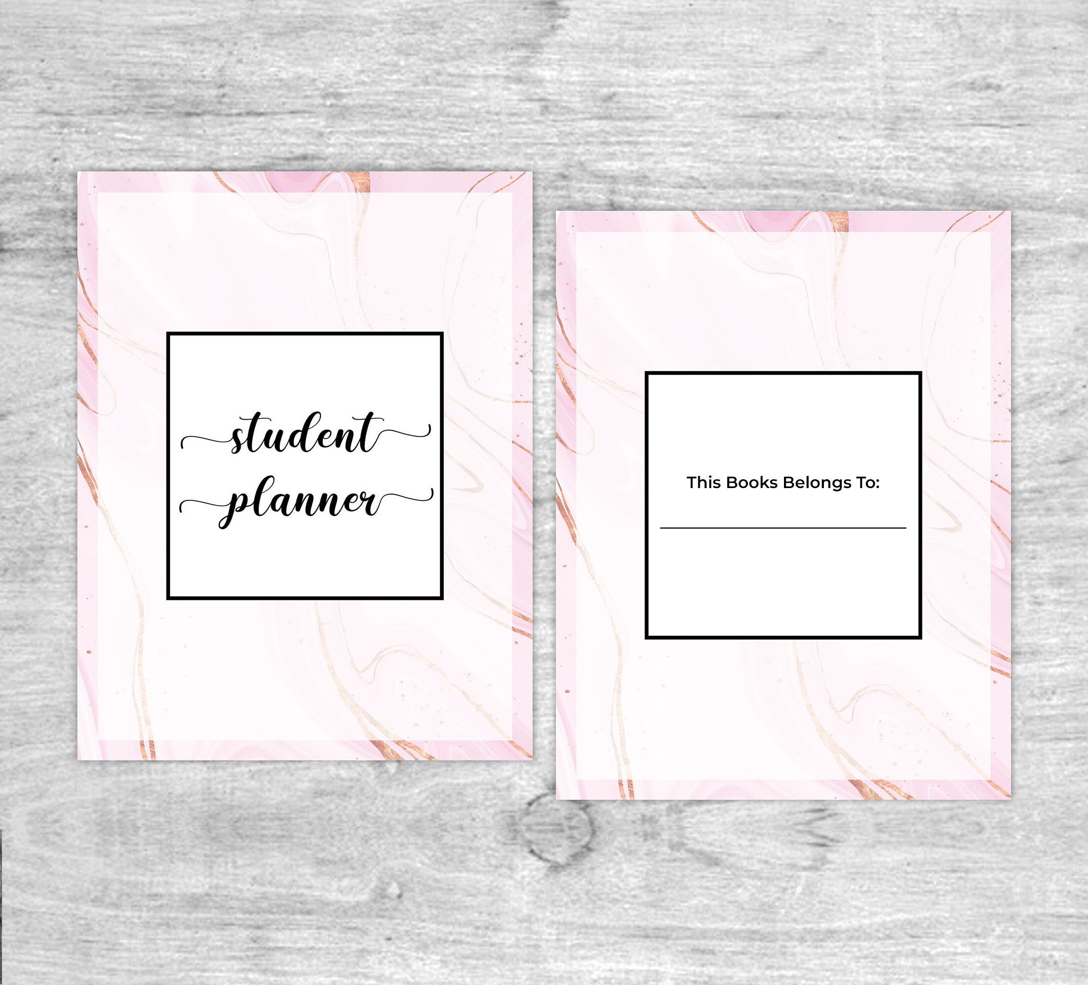 Student Planner Printable Academic Planner College or University ...