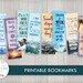 Printable Bookmarks Motivational Saying on Colorful and - Etsy