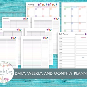 Homeschool Planner Bundle - Home School Teacher Planner - Student ...