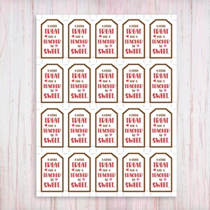 Teacher Appreciation Printables - A Little Treat for a Teacher so Sweet ...