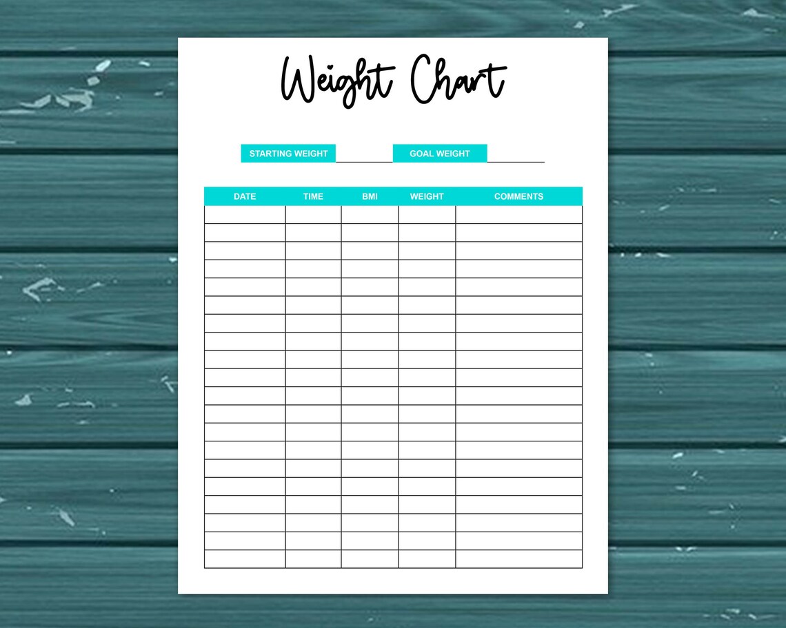 Fitness Planner Printable Bundle Health Tracker Planner - Etsy