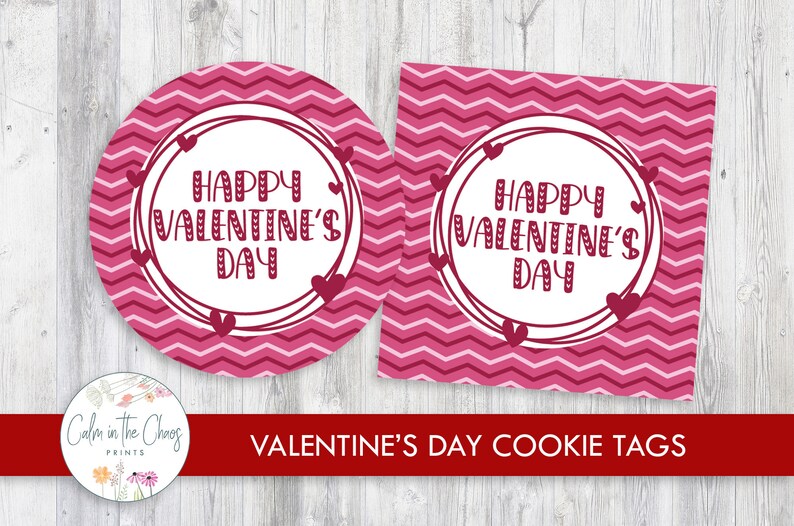 Valentine's Day Cookie Tag Teacher Appreciation Printables Class ...