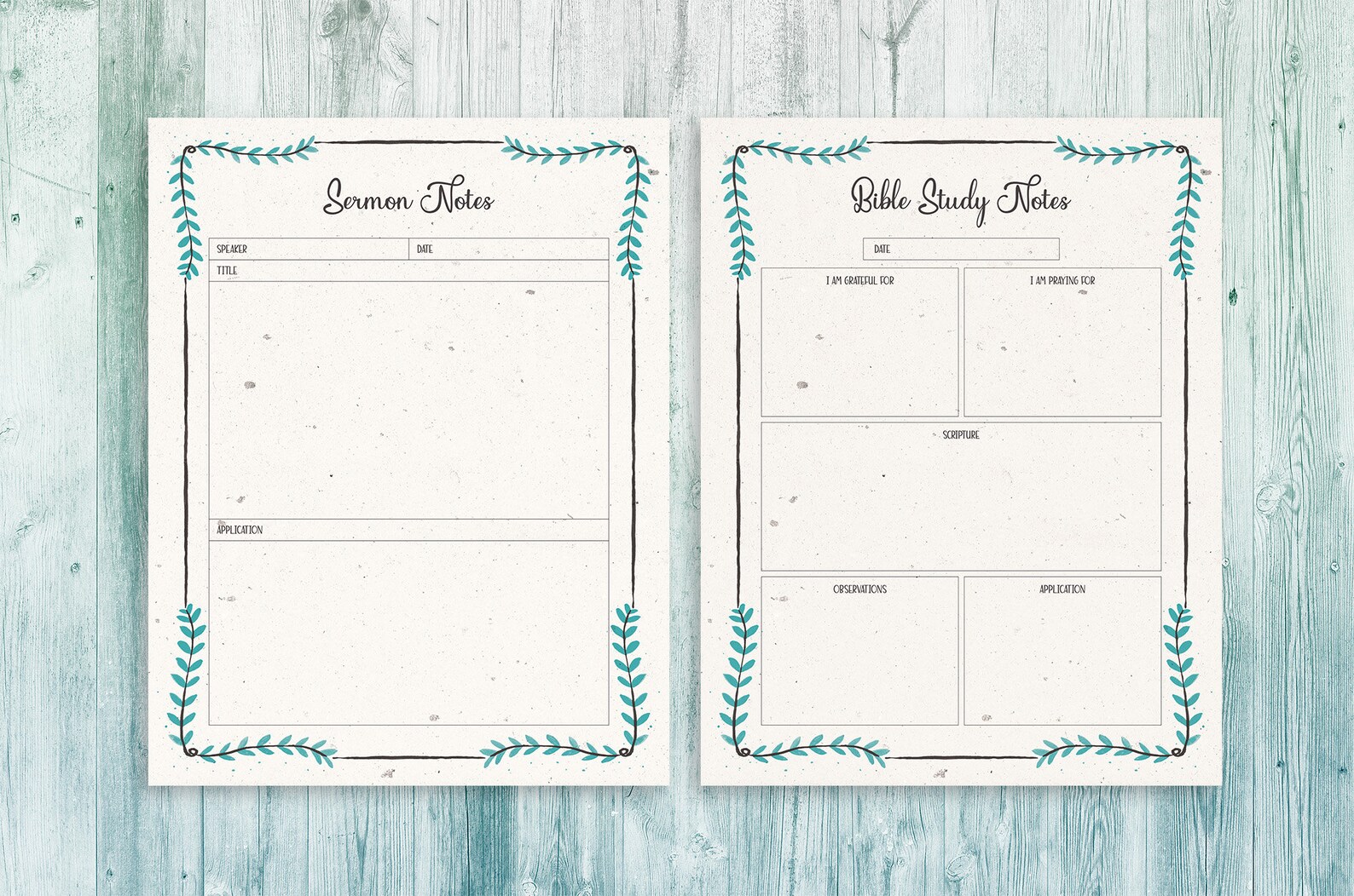 Bible Study Printable - Christian Planner With Bible Journaling ...