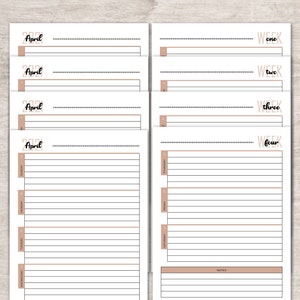 2021 Planner - Daily Weekly Monthly Planner Printable - Sophisticated ...