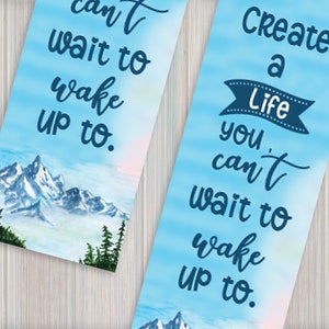 Printable Bookmarks - Motivational Saying on Colorful and Beautiful ...