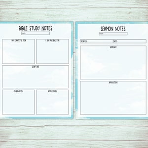 Bible Study Printable - Christian Planner With Bible Journaling ...