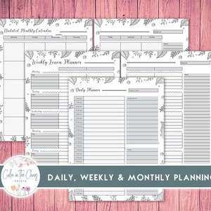 Homeschool Planner Bundle - Home School Teacher Planner - Student ...