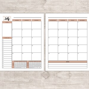 2021 Planner - Daily Weekly Monthly Planner Printable - Sophisticated ...