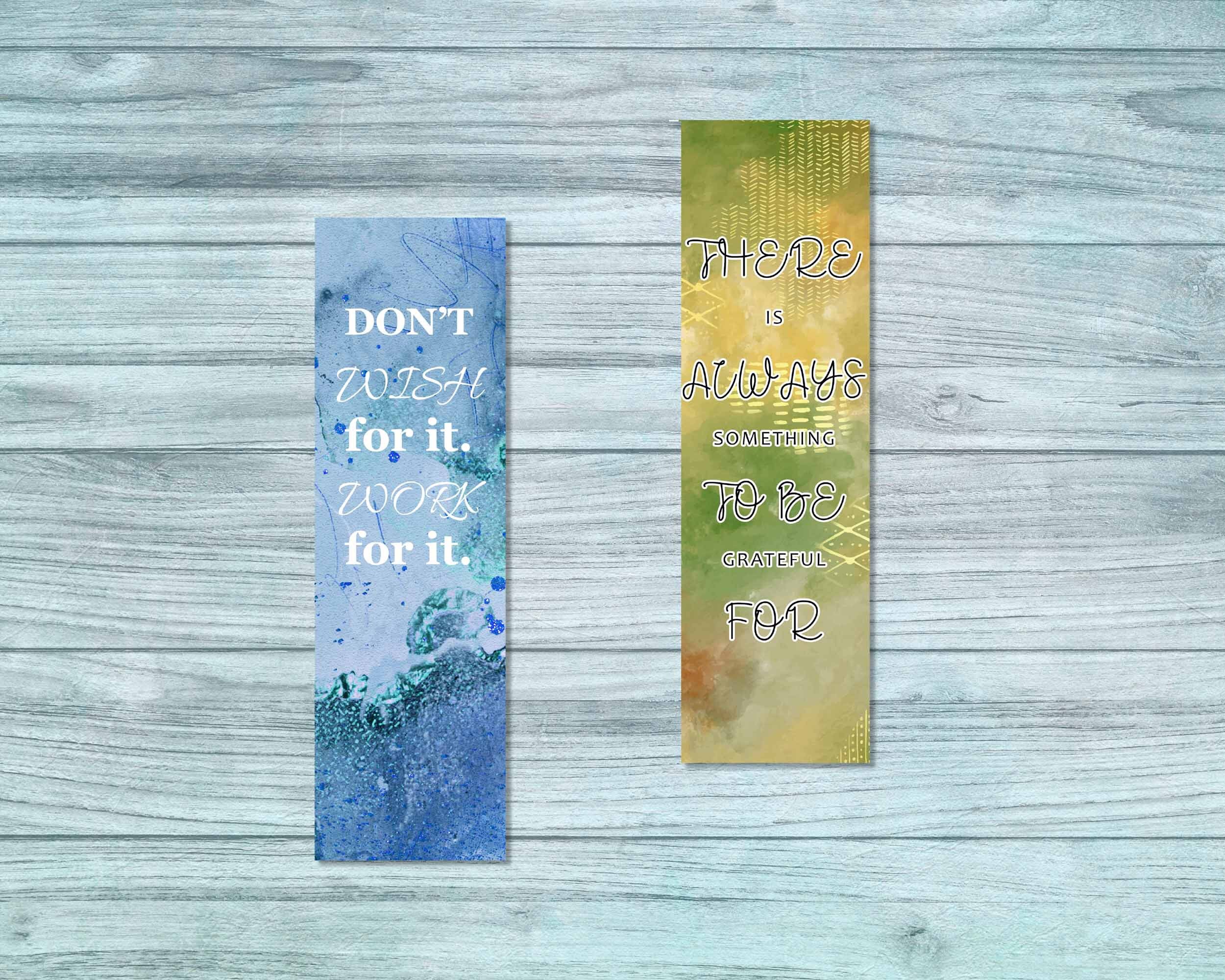 Printable Bookmarks With Motivational Sayings Colorful Printable ...