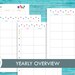 Homeschool Planner Year Overview Bright and Colorful Planning Pages for ...