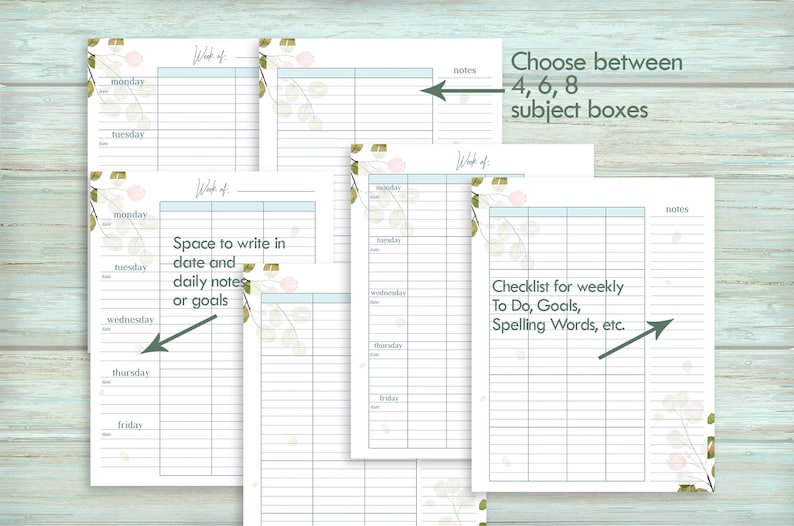 Homeschool Planner Bundle - Editable and Printable Home School Teacher ...
