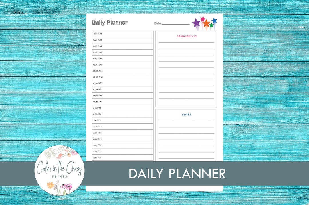 Homeschool Planner - Daily Planner Page - Plan Out Each School Day in ...