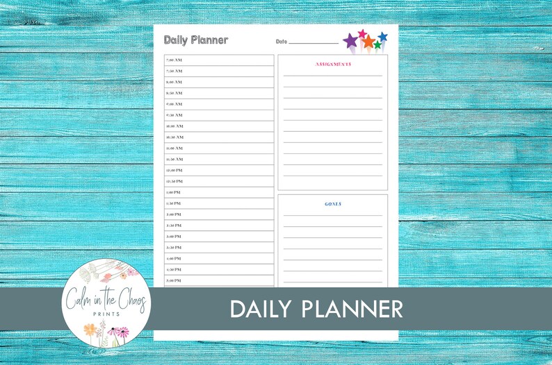 Homeschool Planner - Daily Planner Page - Plan Out Each School Day in ...