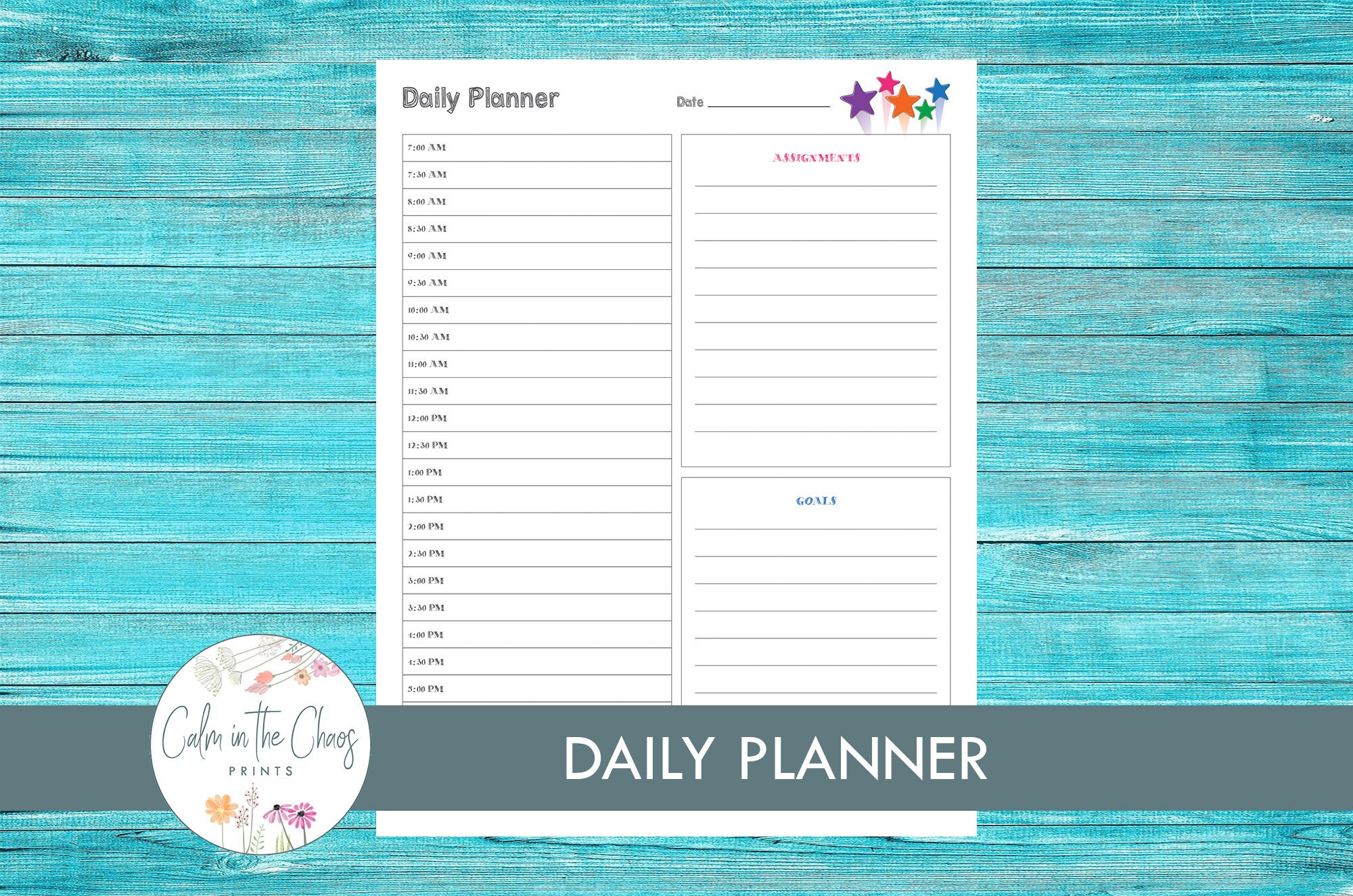 Homeschool Planner - Daily Planner Page - Plan Out Each School Day in ...