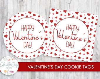 Happy Valentine's Day Cookie Tag - Teacher Appreciation Printables ...
