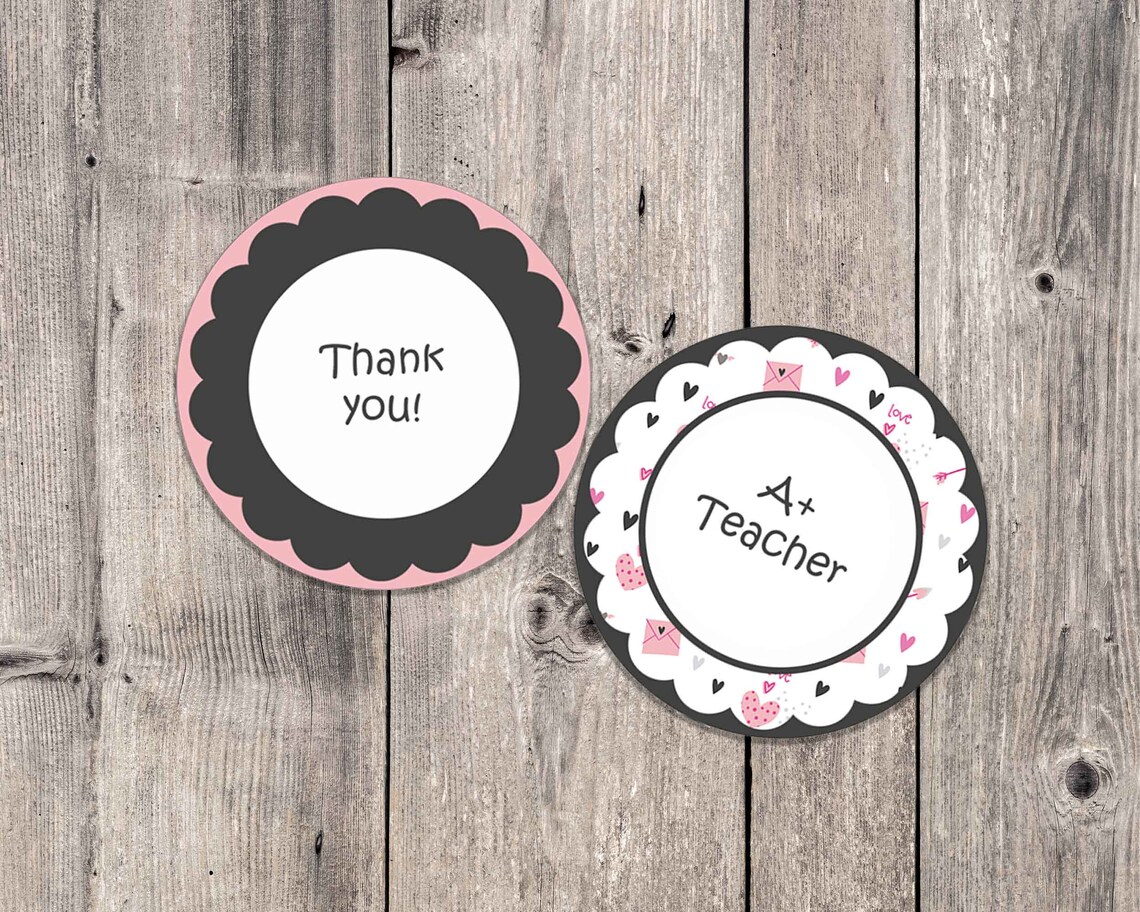 Teacher Appreciation Cupcake Toppers Thank You Cookie Tag Etsy