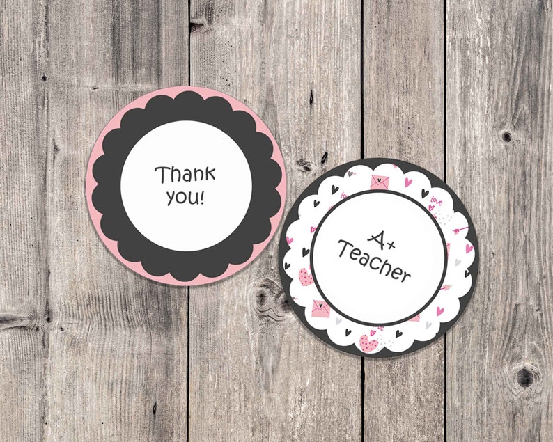 Teacher Appreciation Cupcake Toppers Thank You Cookie Tag Etsy