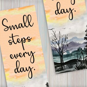 Printable Bookmarks - Motivational Saying on Colorful and Beautiful ...