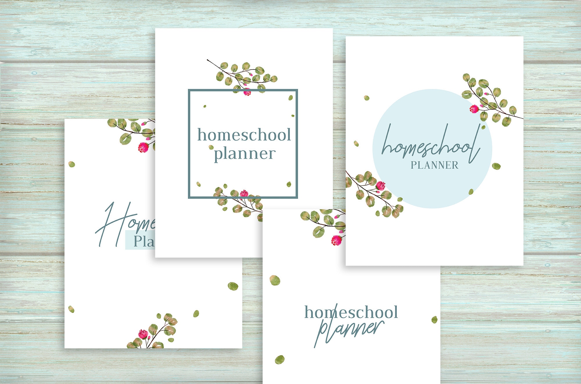 Homeschool Planner Bundle - Editable and Printable Home School Teacher ...