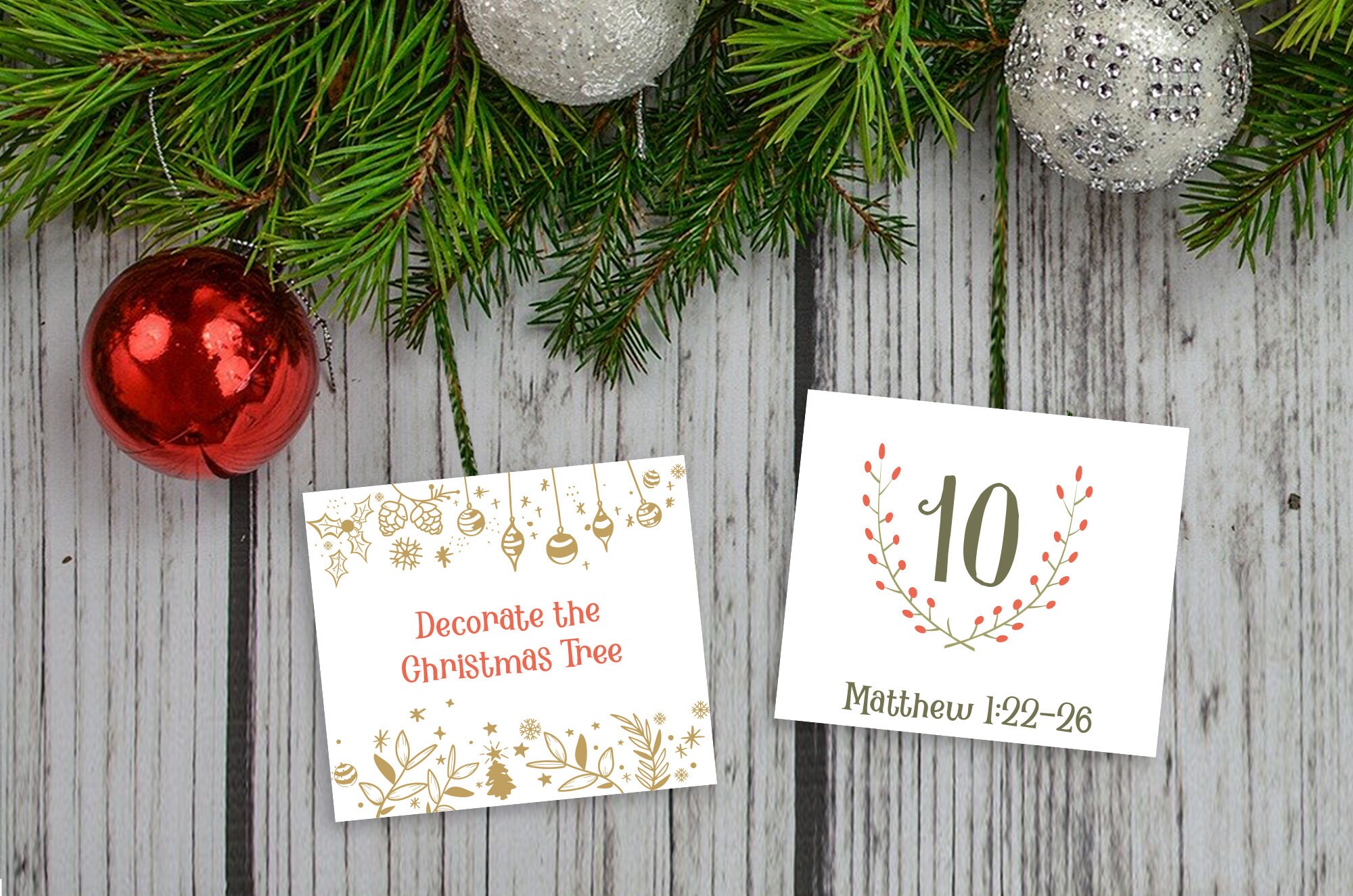 Printable Advent Calendar - Countdown to Christmas With 25 Scripture ...