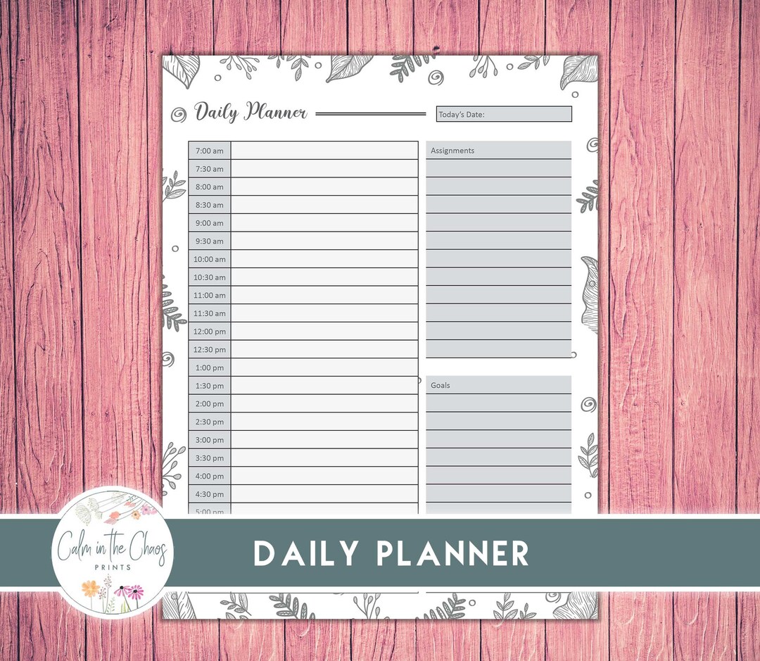 Homeschool Planner - Daily Planner Page - Plan Out Each School Day in ...