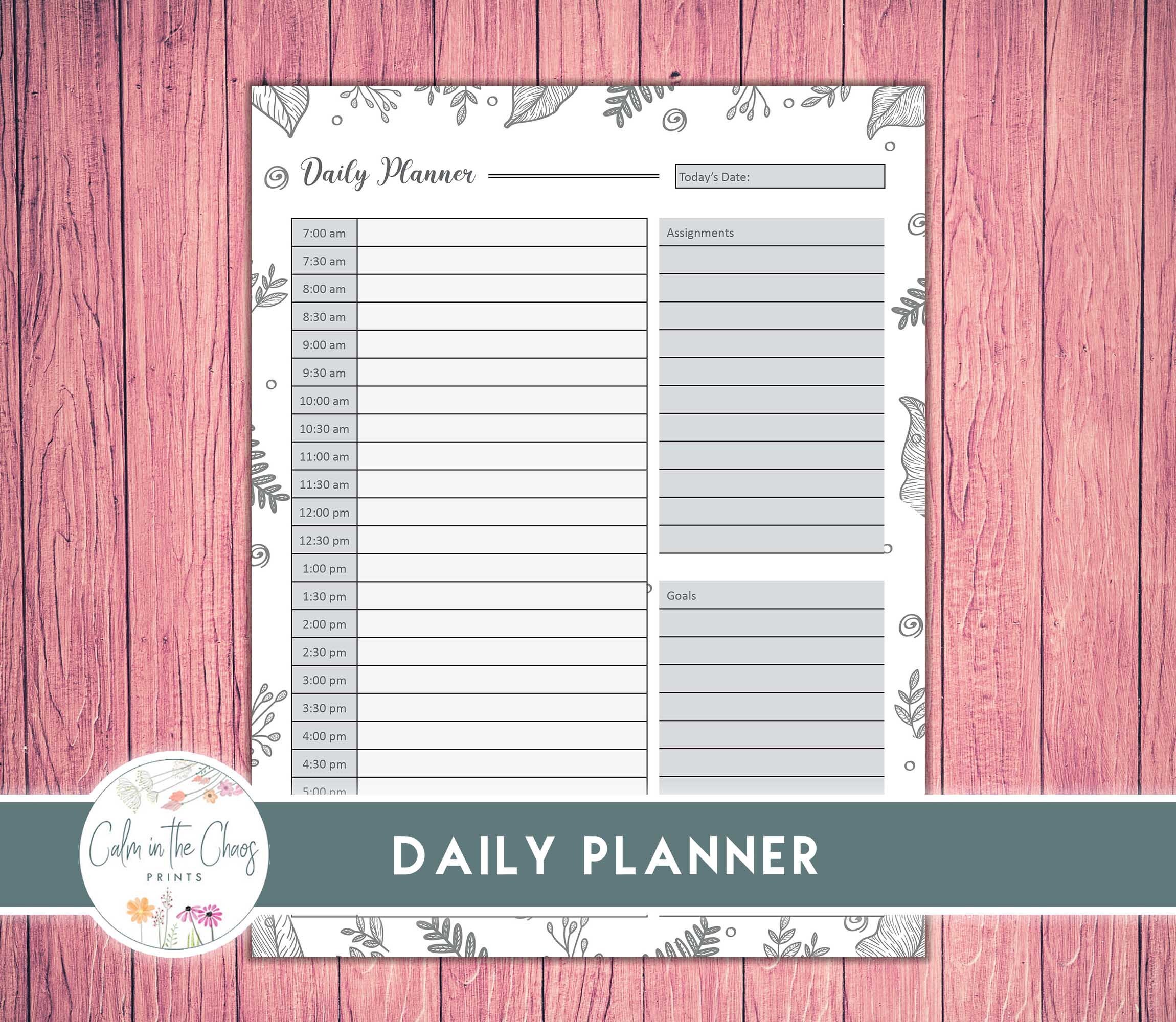 Homeschool Planner - Daily Planner Page - Plan Out Each School Day in ...