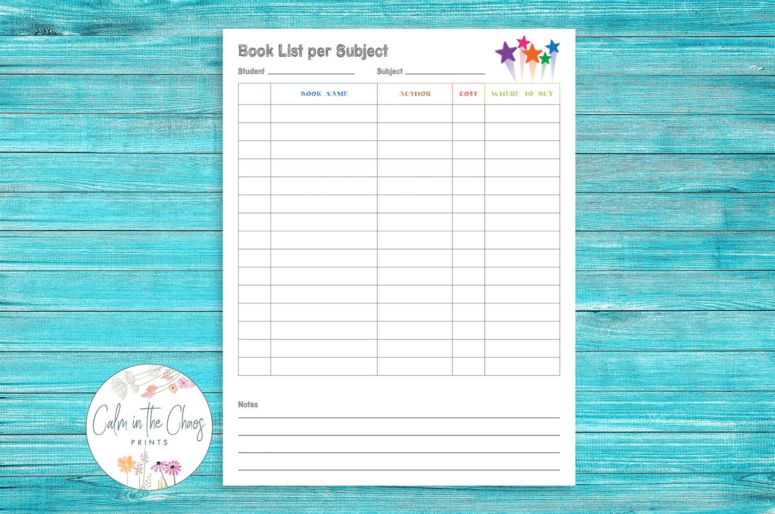 Homeschool Planner Reading Planner Create a Reading List for Your Child ...