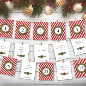 Printable Advent Calendar - Countdown to Christmas With 25 Scripture ...