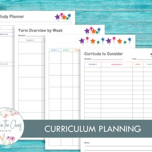 Homeschool Planner Bundle - Home School Teacher Planner - Student ...